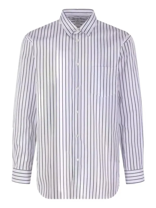 Comme Des Garçons Striped Shirt - Blue