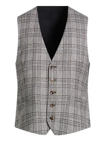 LARDINI Tailored Silk And Wool Vest - Blue