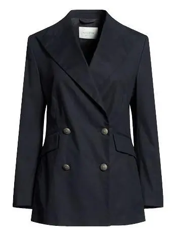 BALLANTYNE Blazer With Lapel Collar - Navy