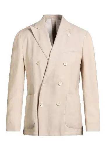 LARDINI Blazer Size Tencel, Wool - Beige