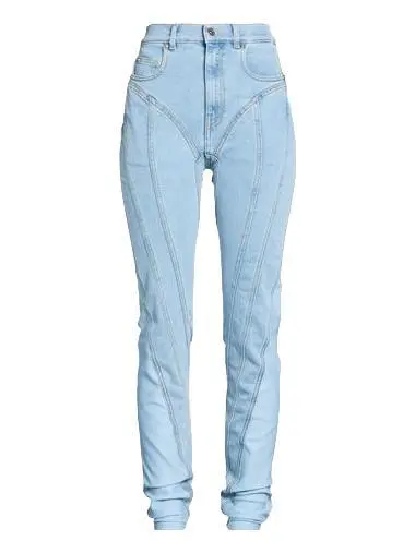 MUGLER Skinny High-waisted Jeans - Blue