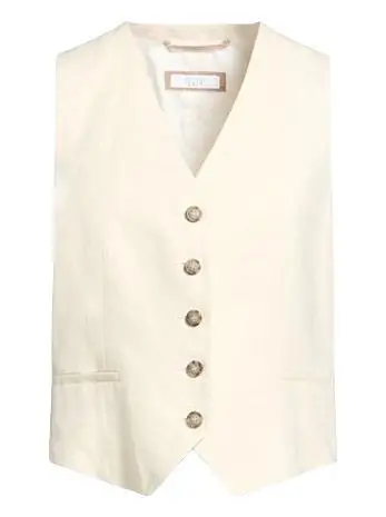 Peserico Tailored Single-breasted Vest - White