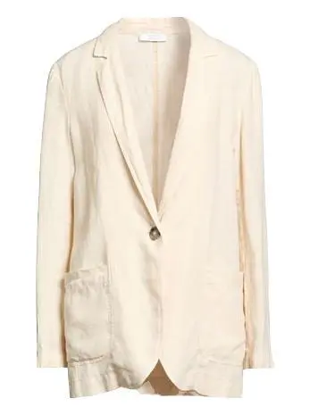 Peserico Single-breasted Linen Blazer - Beige