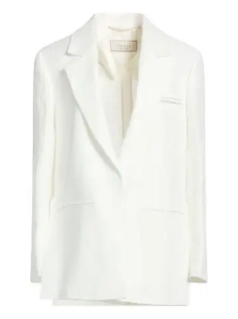 Peserico Single-breasted Linen Blazer - White