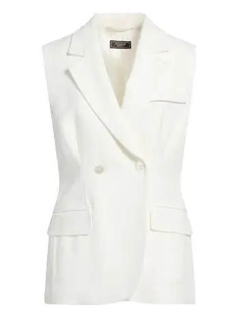 Peserico Double-breasted Viscose-linen Blazer - White