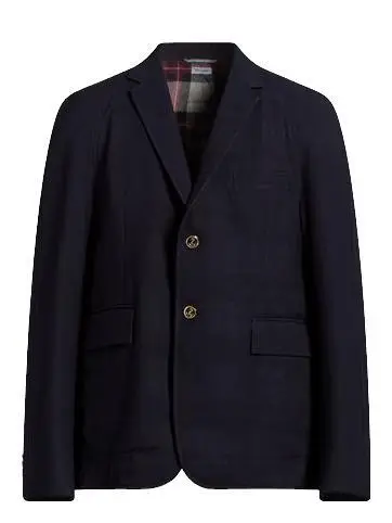Thom Browne Blazer Midnight Size Wool, Silk - Blue