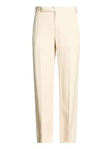 LARDINI Tailored Straight Leg Pants - Beige