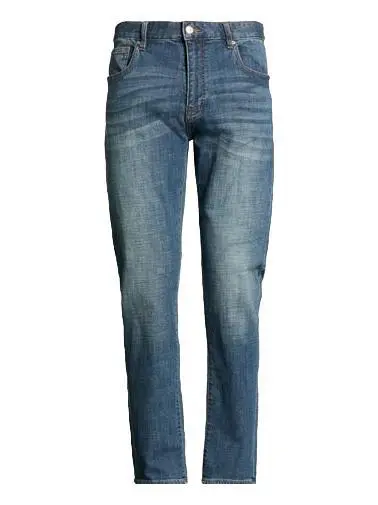 Armani Exchange Tapered Jeans In Cotton Blend - Blue