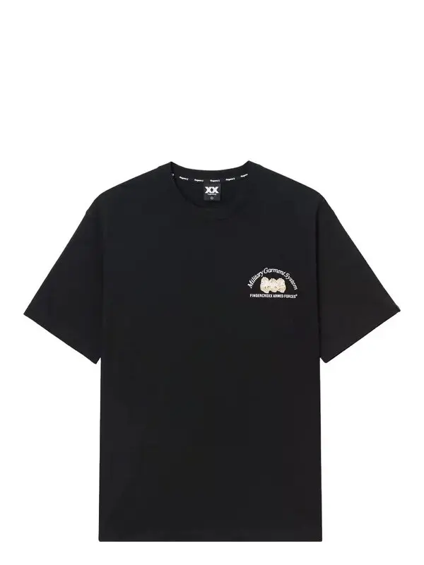 FINGERCROXX Graphic Crewneck T-shirt - Black