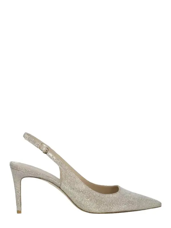 STUART WEITZMAN Pointed-toe Slingback Pumps - Silver