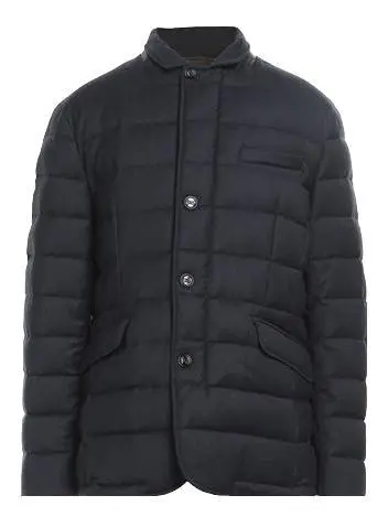 MOORER Puffer Jacket In Virgin Wool And Cashmere - Blue