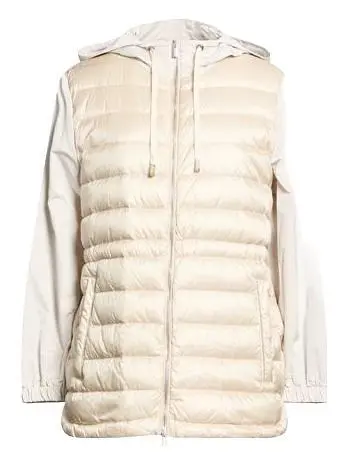 Peserico Quilted Two-tone Down Jacket - Beige