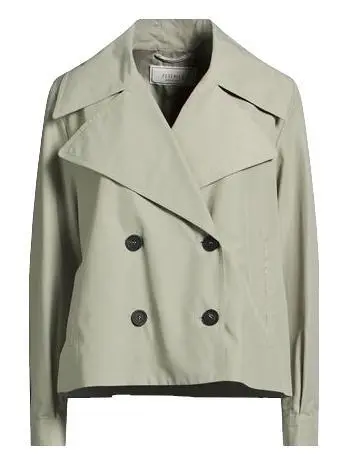 Peserico Woven Double-breasted Jacket - Sage Green