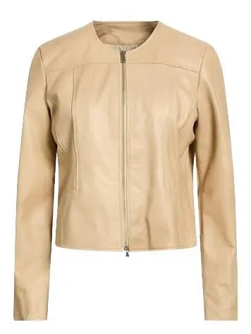 STREET LEATHERS Leather Jacket - Beige