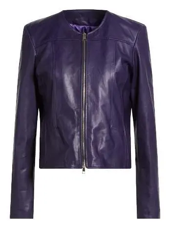STREET LEATHERS Leather Jacket - Purple