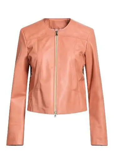 STREET LEATHERS Leather Jacket - Salmon Pink