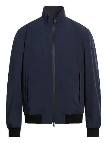 Paul & Shark Jacket With Knitted Trims - Blue