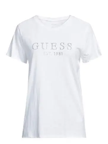 Guess T-shirt In Organic Cotton - White