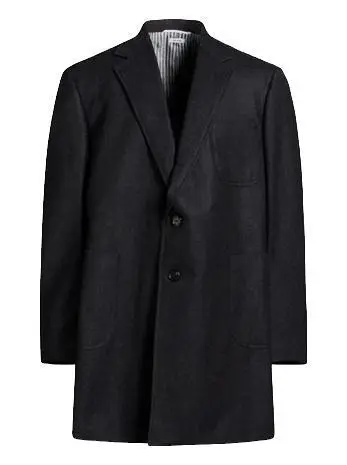 Thom Browne Single-breasted Wool Coat - Grey