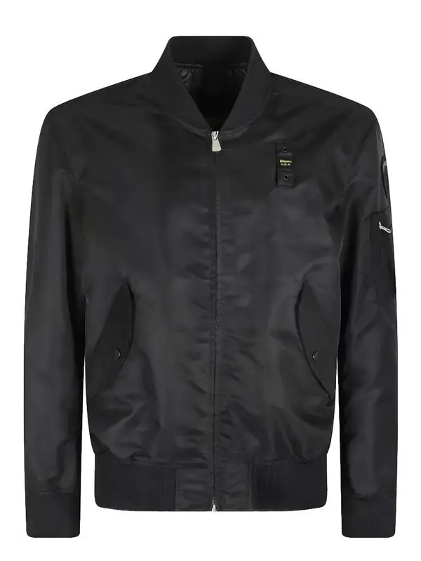 BLAUER. Zip-up Jacket - Black