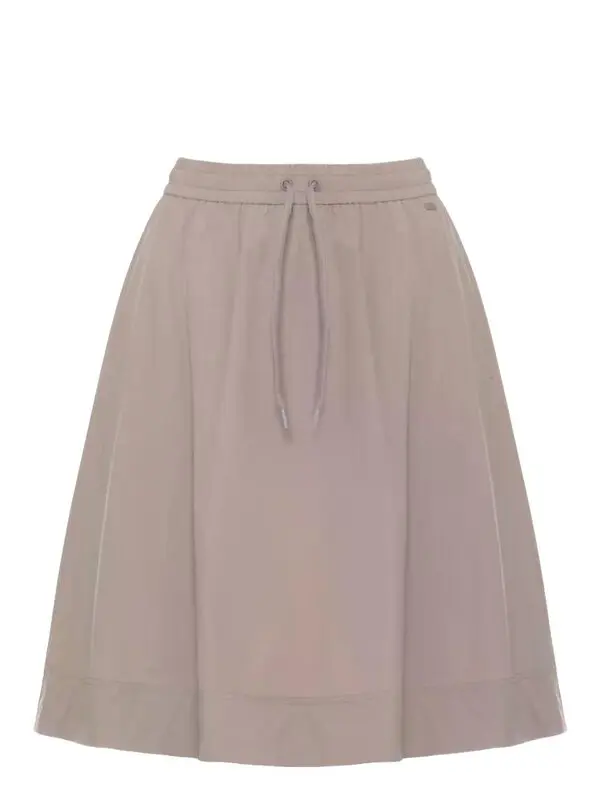 Herno A-line Midi Skirt With Drawstring - Neutrals