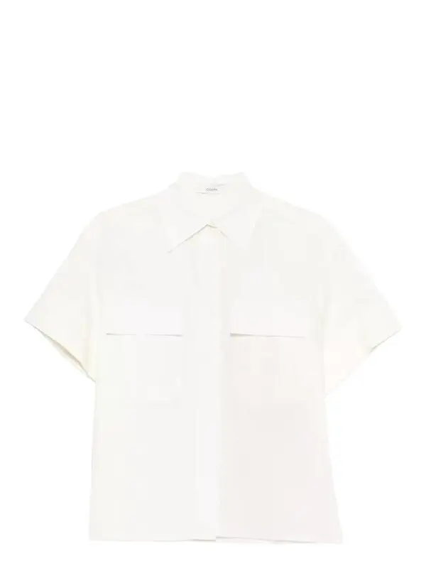 JOSEPH Justo Chest-pocket Shirt - Neutrals