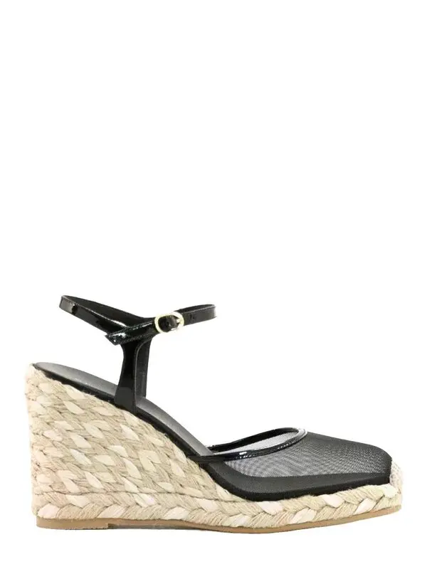 STUART WEITZMAN Ankle Strap Espadrilles - Black
