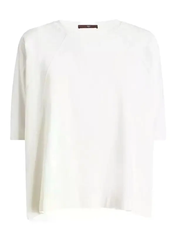 High Paneled T-shirt - White