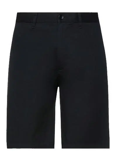 Wood Wood Casual Cotton Blend Gabardine Shorts - Black
