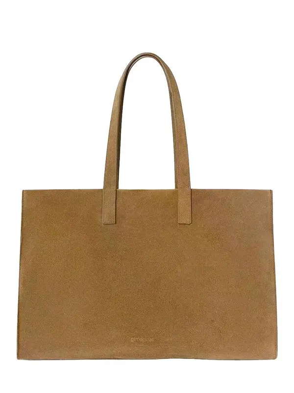 Gimaguas Large Leather Shopper Bag - Neutrals