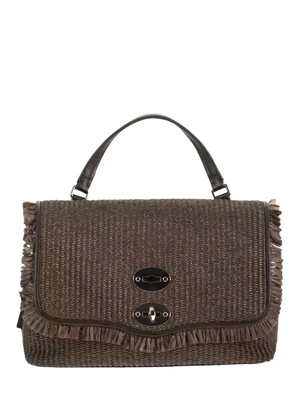 ZANELLATO Small Postina Vimini Frayed-detail Tote - Brown