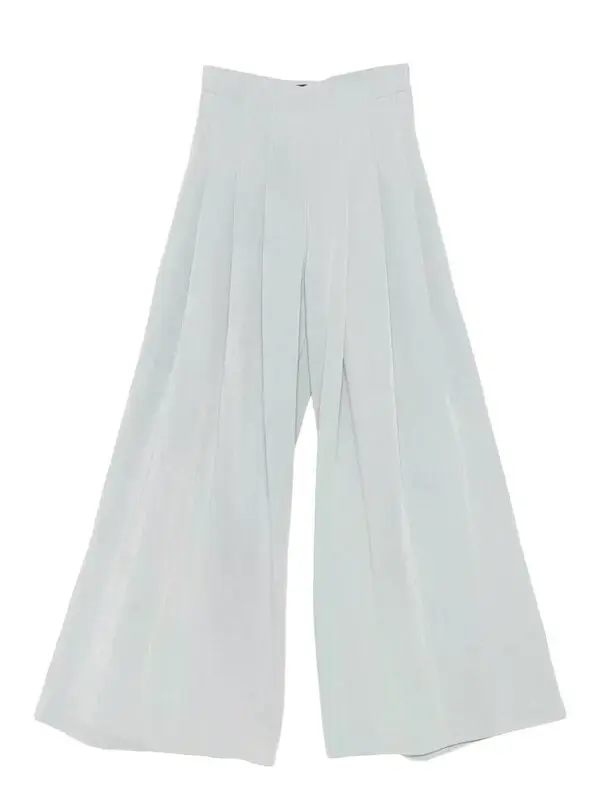 ELEH Pleated Palazzo Pants - Blue