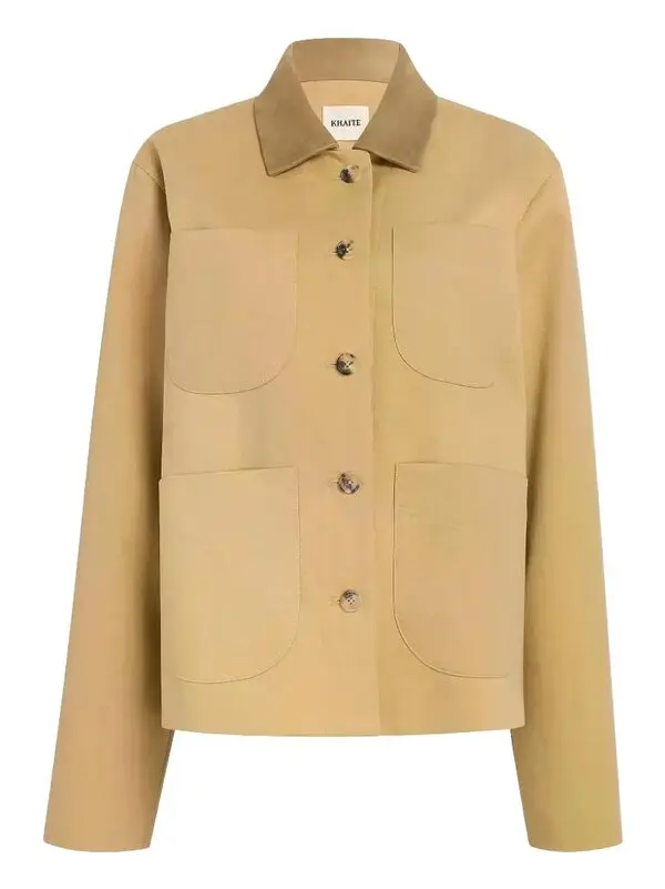 Khaite Jacket With Front Pockets - Neutrals