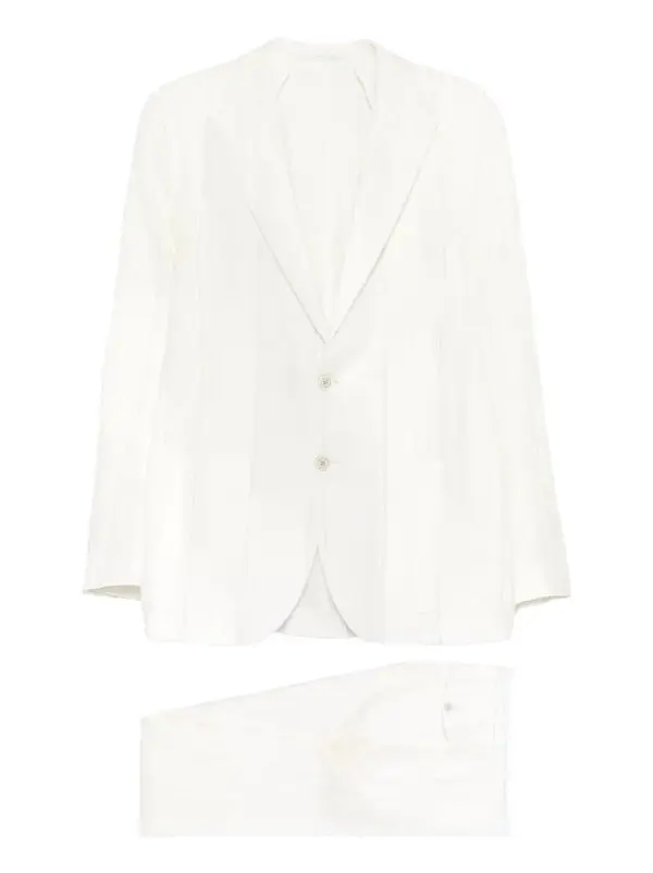 Eleventy Pinstripe-pattern Suit - Neutrals