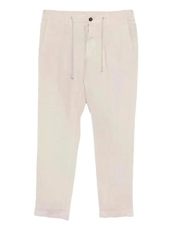 Eleventy Drawstring-fastening Trousers - Neutrals