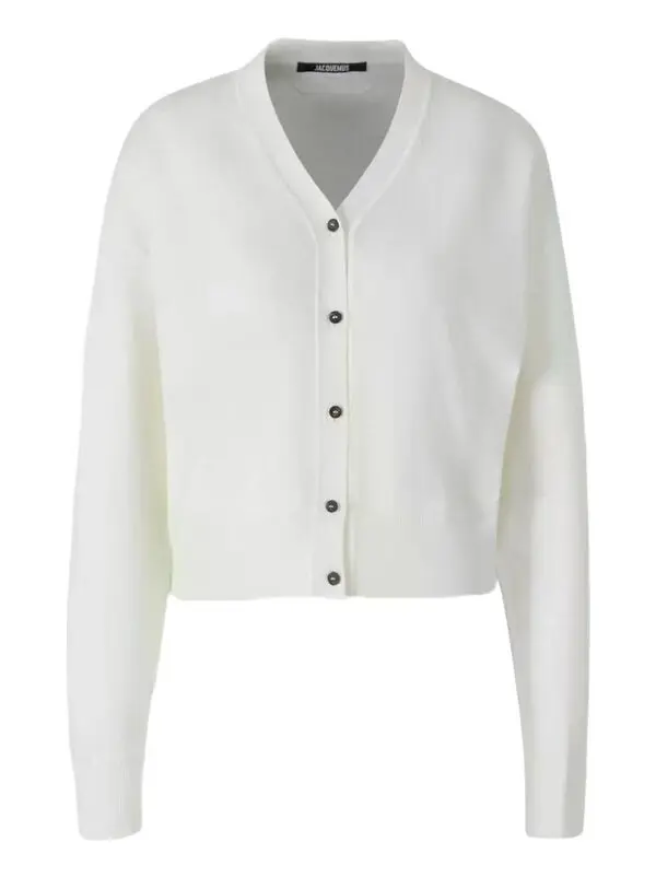 Jacquemus V-neck Cardigan - White
