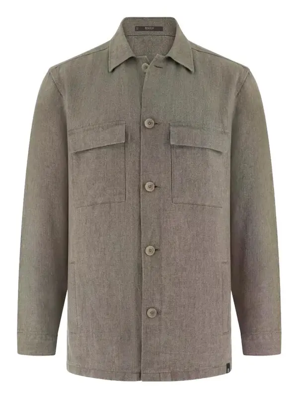 Boggi Milano Flap-pocket Shirt Jacket - Green