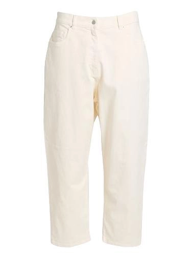 Fabiana Filippi Cotton Gabardine Tapered Pants - Cream