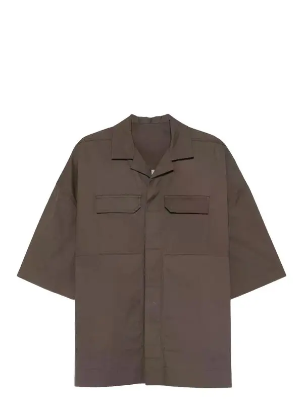 Rick Owens Magnum Tommy Flap-pocket Shirt - Brown
