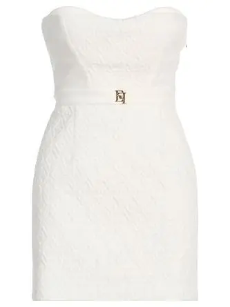 Elisabetta Franchi Mini Bodycon Dress - White