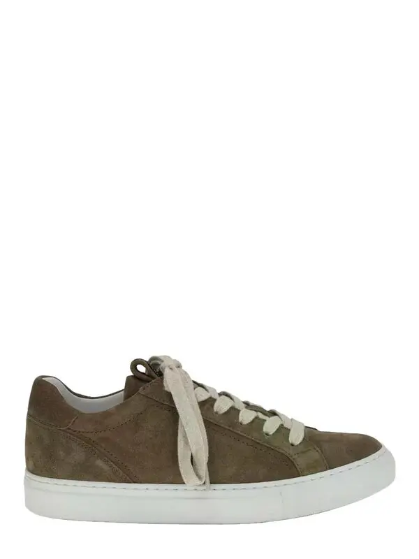 Brunello Cucinelli Suede Low Top Sneakers - Brown