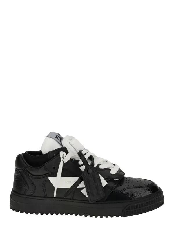 Off-White 3.0 Floating Arrow Leather Sneakers - Black