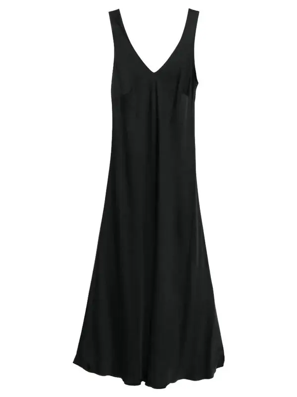 Dixie V-neck Midi Dress - Black