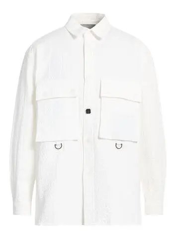 LARDINI Shirt Size Cotton, Elastane - White