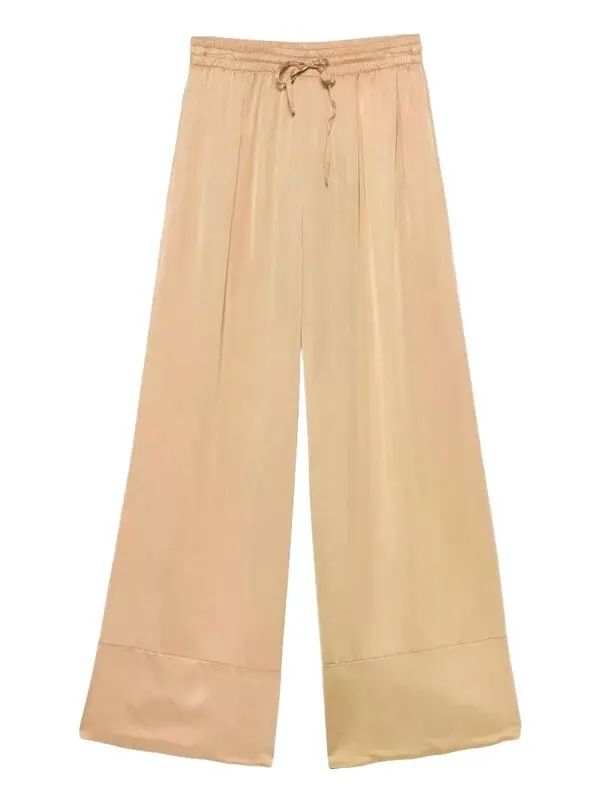 Dixie Drawstring-waist Palazzo Pants - Neutrals
