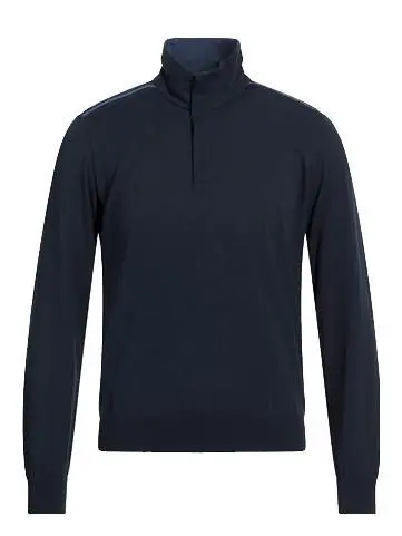 Paul & Shark Quarter Zip Sweater - Midnight Blue