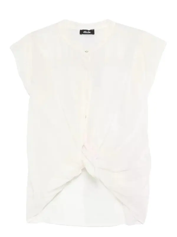 Dixie Knot-front Shirt - White