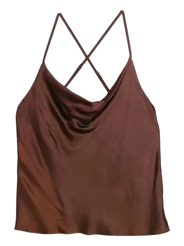 Dixie Cross-back Top - Brown