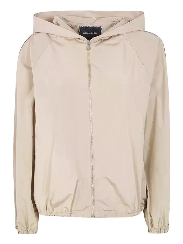 Fabiana Filippi Hooded Jacket - Neutrals