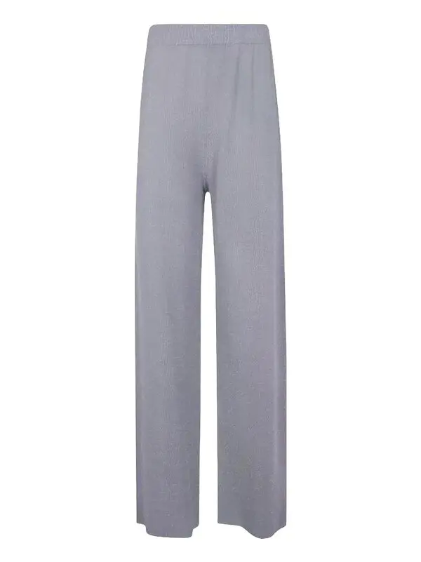 Fabiana Filippi Elasticated-waist Straight Leg Trousers - Grey
